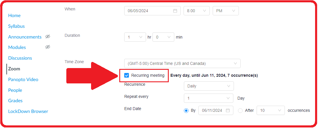How to Create Zoom Sessions | Illinois Institute of Technology
